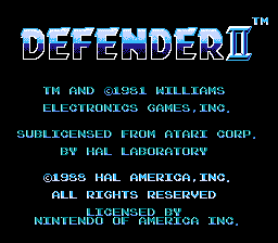 Defender II (USA)|姆克游戏